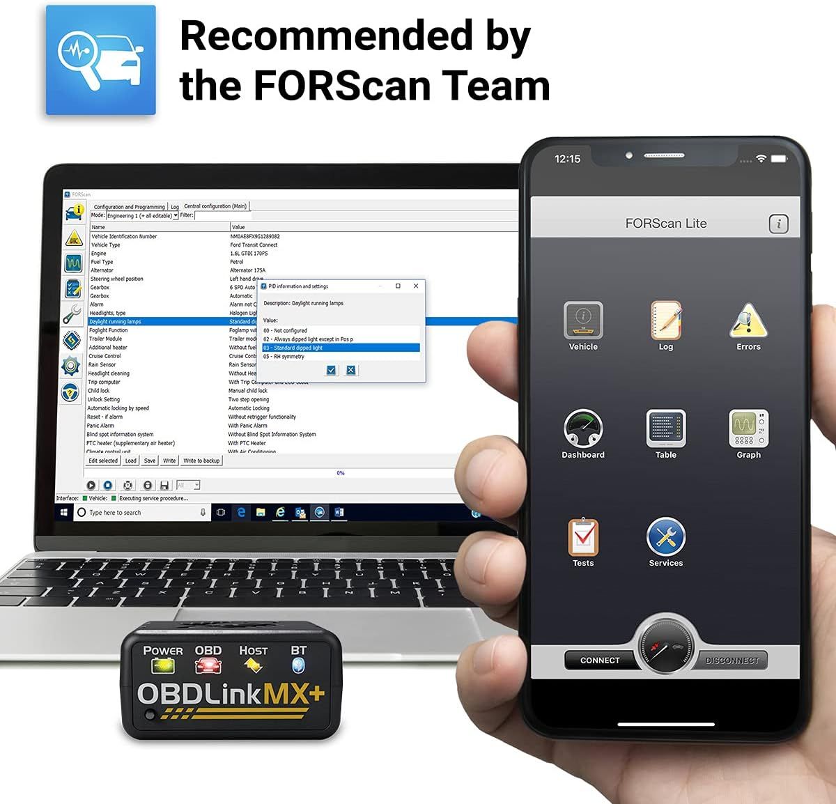 OBDLink MX+ OBD2 Bluetooth Scanner for iPhone, Android, and Windows ...