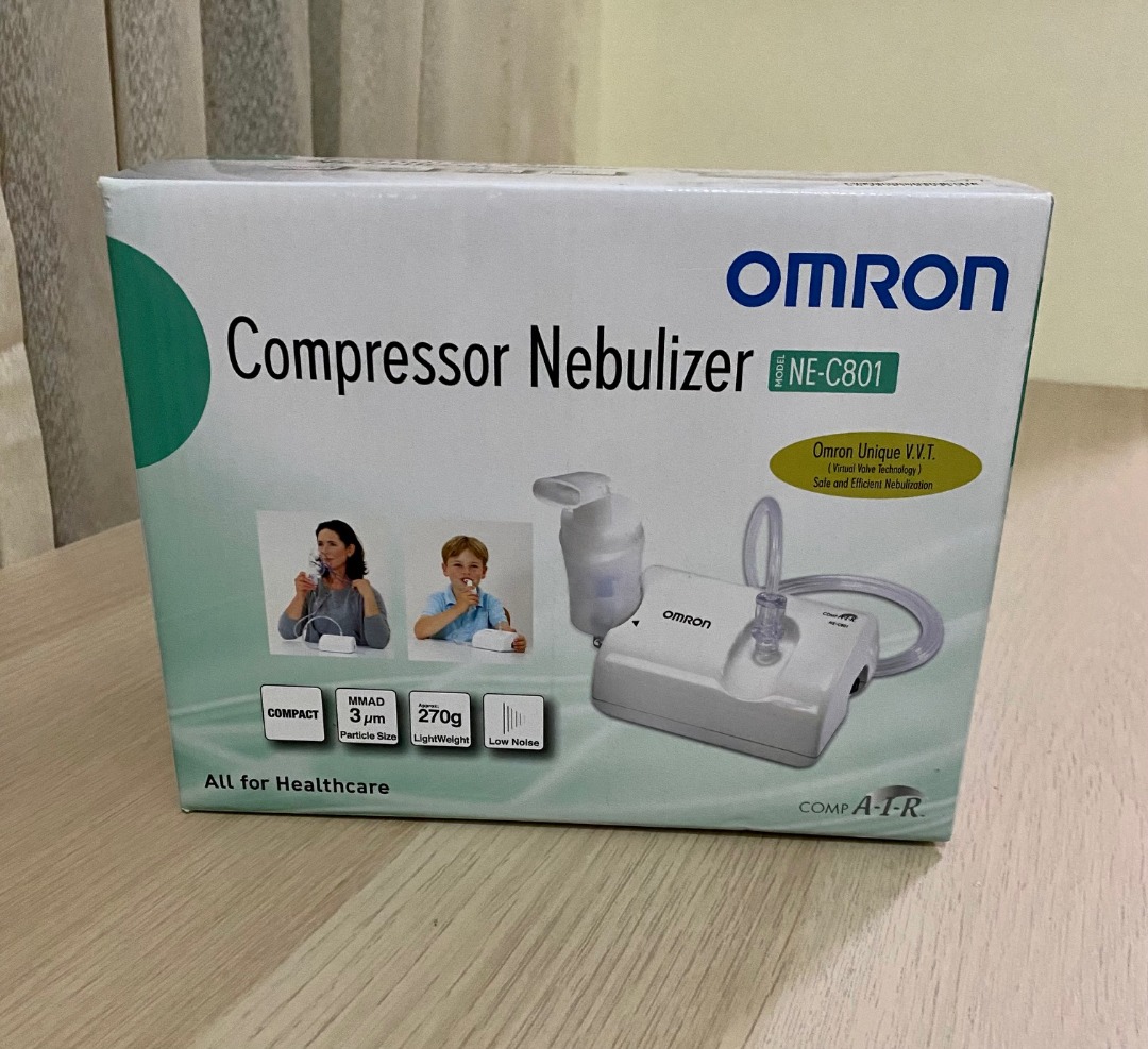 Omron Compressor Nebulizer NE-C801, Health & Nutrition, Medical ...