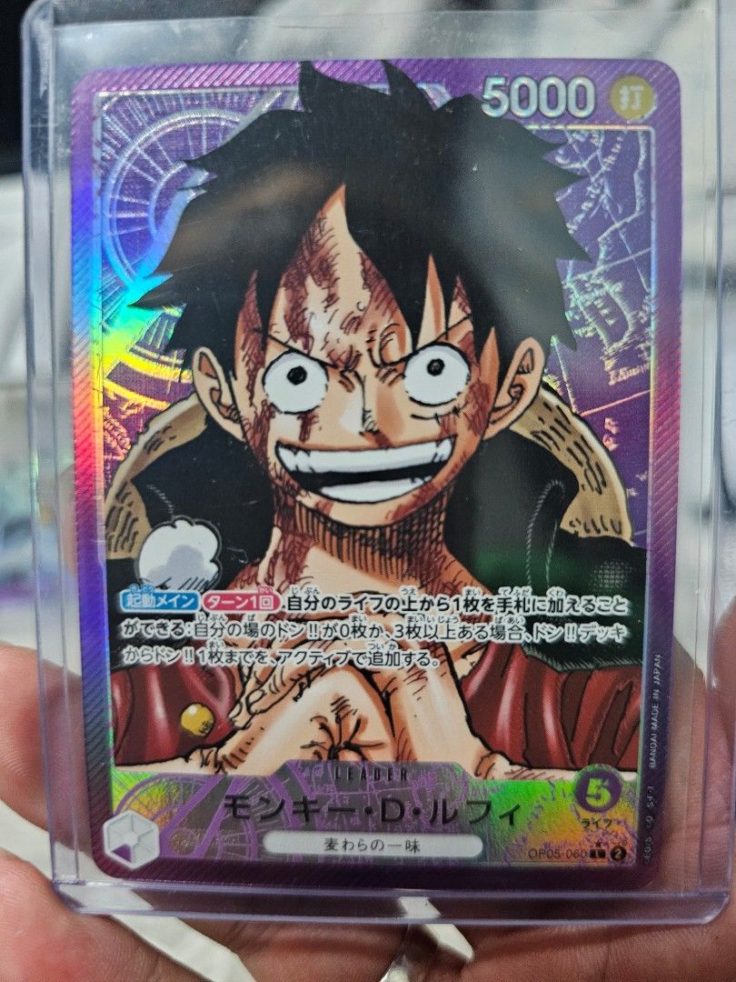 One Piece TCG OP-05 Luffy Leader AA, Hobbies & Toys, Toys & Games on ...