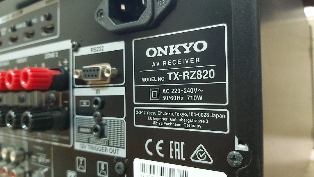 ONKYO Home Theater Receiver RZ-820, Audio, Soundbars, Speakers ...
