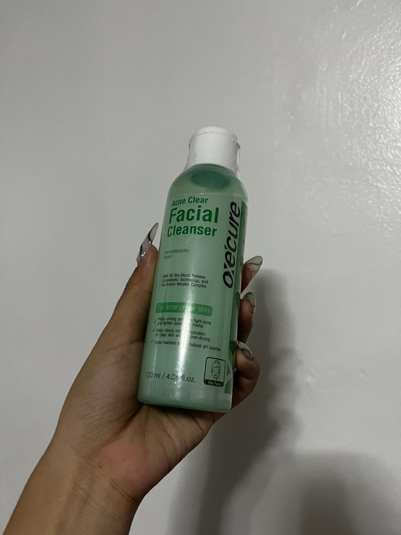 OXECURE Acne Clear Facial Cleanser 120ml, Beauty & Personal Care, Face ...