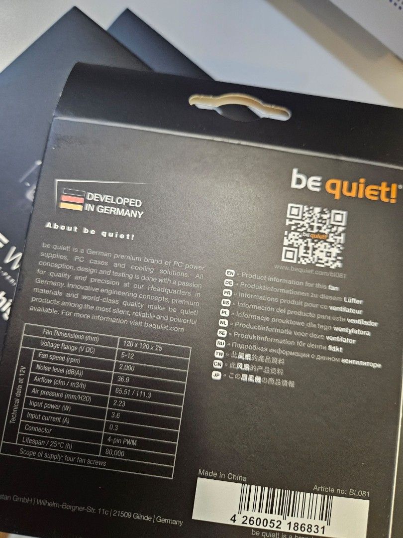 PC Fans: Bequiet Pure Wings 2 120mm, Computers & Tech, Desktops on ...