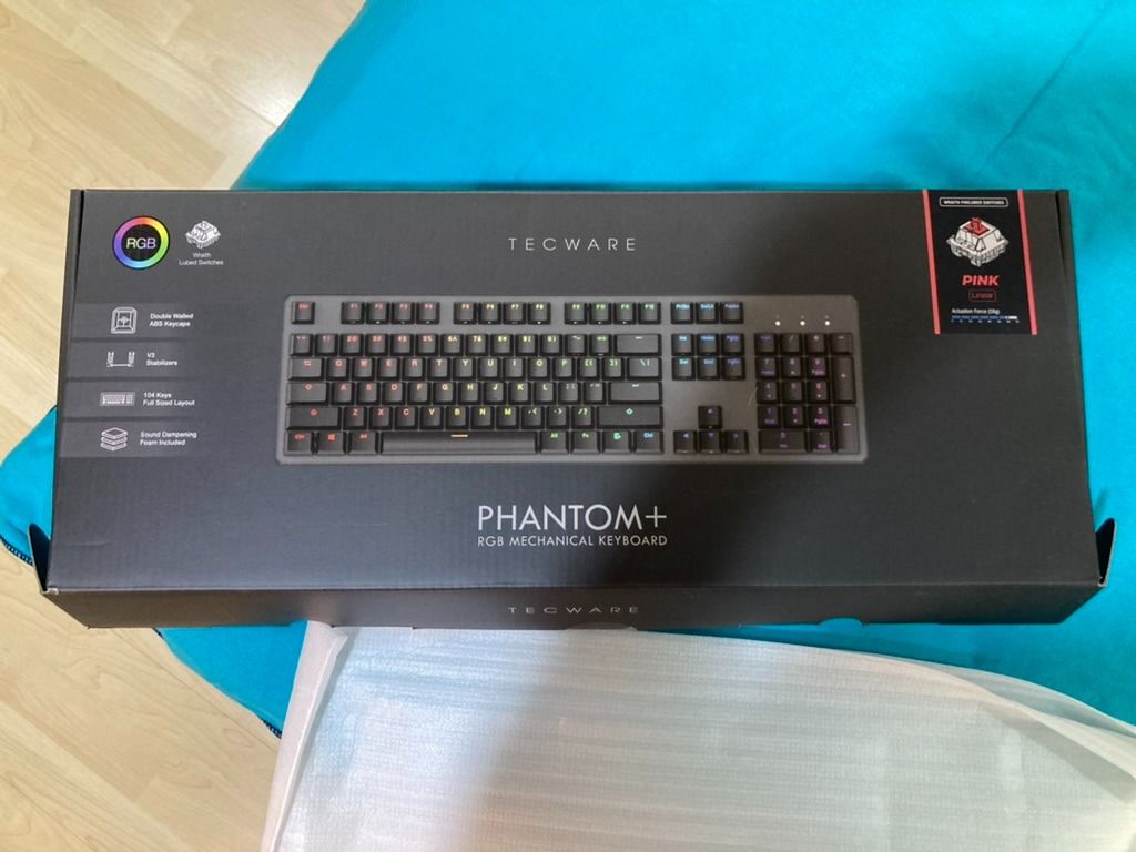 Phantom+ Tecware RGB Mechanical 104 Keycaps (Keycaps only, not the ...