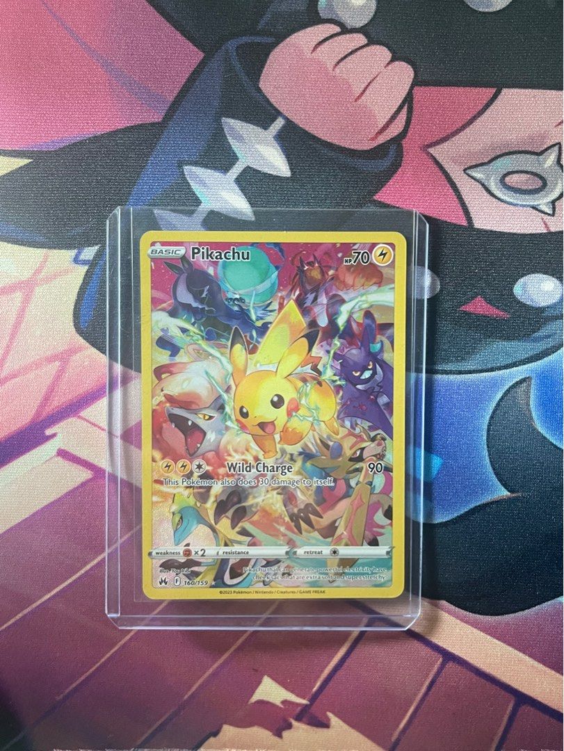 Pikachu Crown Zenith SR, Hobbies & Toys, Toys & Games on Carousell
