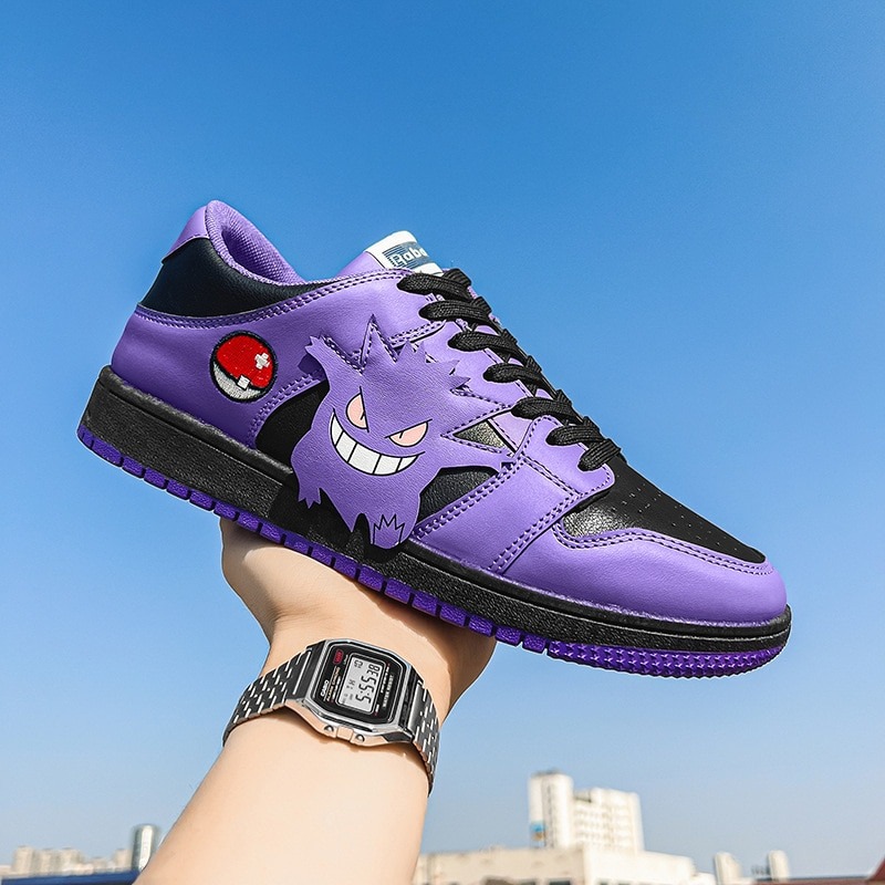 Pokemon Gengar Cute Cartoon Men Running Shoes Zapatillas Hombre Lace Up ...