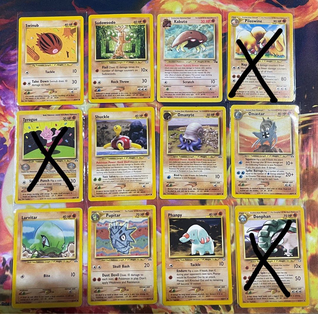 Pokemon TCG WOTC Vintage Commons / Uncommons (Base Set, Base Set 2, Jungle, Fossil, Team Rocket ...