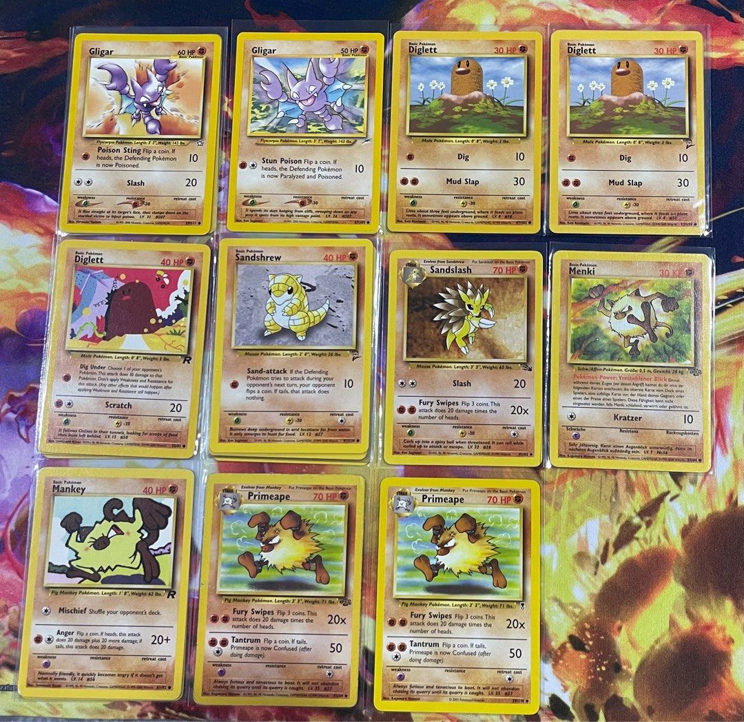 Pokemon TCG WOTC Vintage Commons / Uncommons (Base Set, Base Set 2, Jungle, Fossil, Team Rocket ...