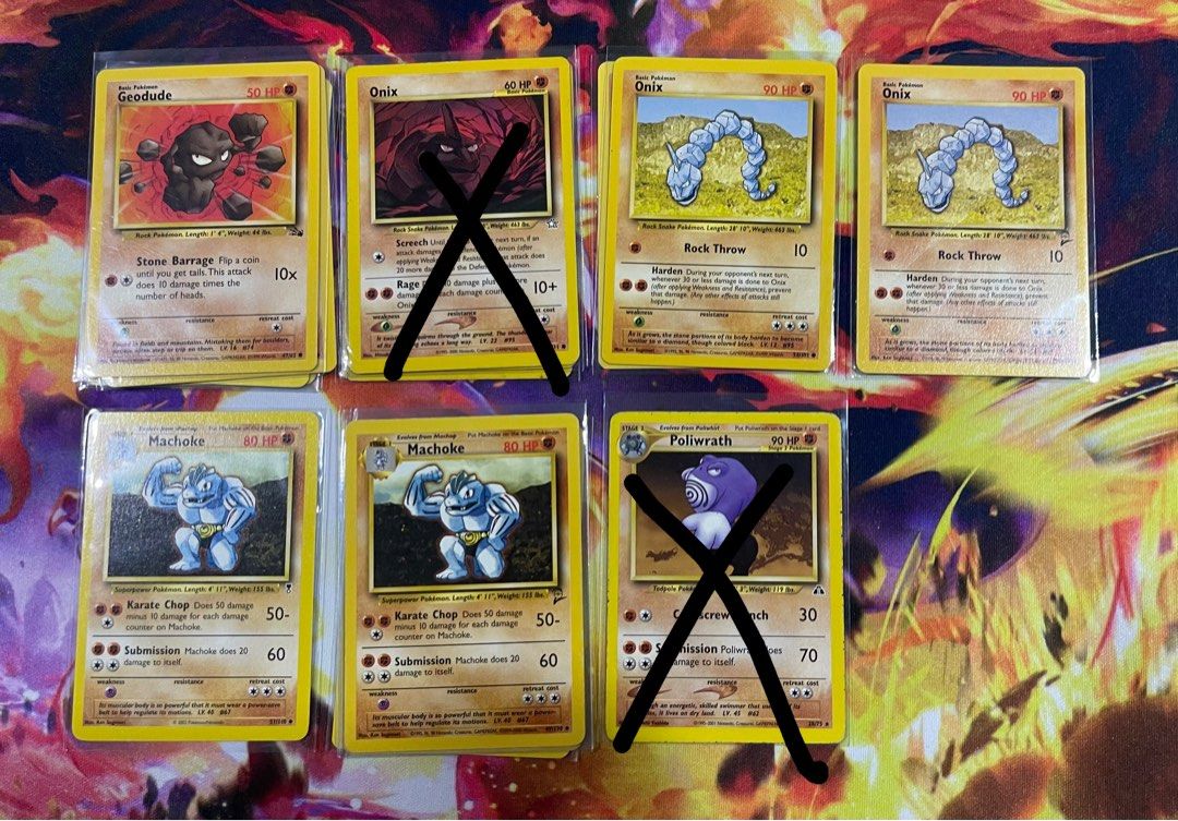 Pokemon TCG WOTC Vintage Commons / Uncommons (Base Set, Base Set 2, Jungle, Fossil, Team Rocket ...