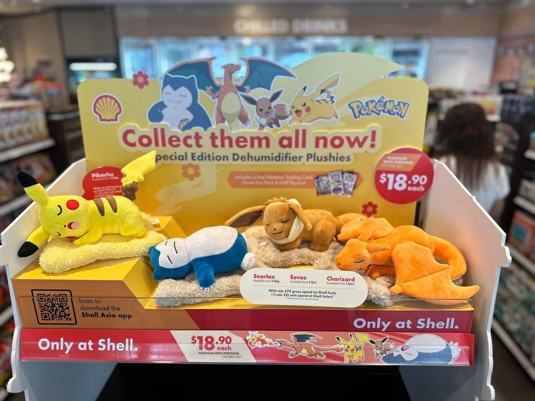 Pokémon Dehumidifier from Shells (FULL SET) Limited edition, Hobbies ...