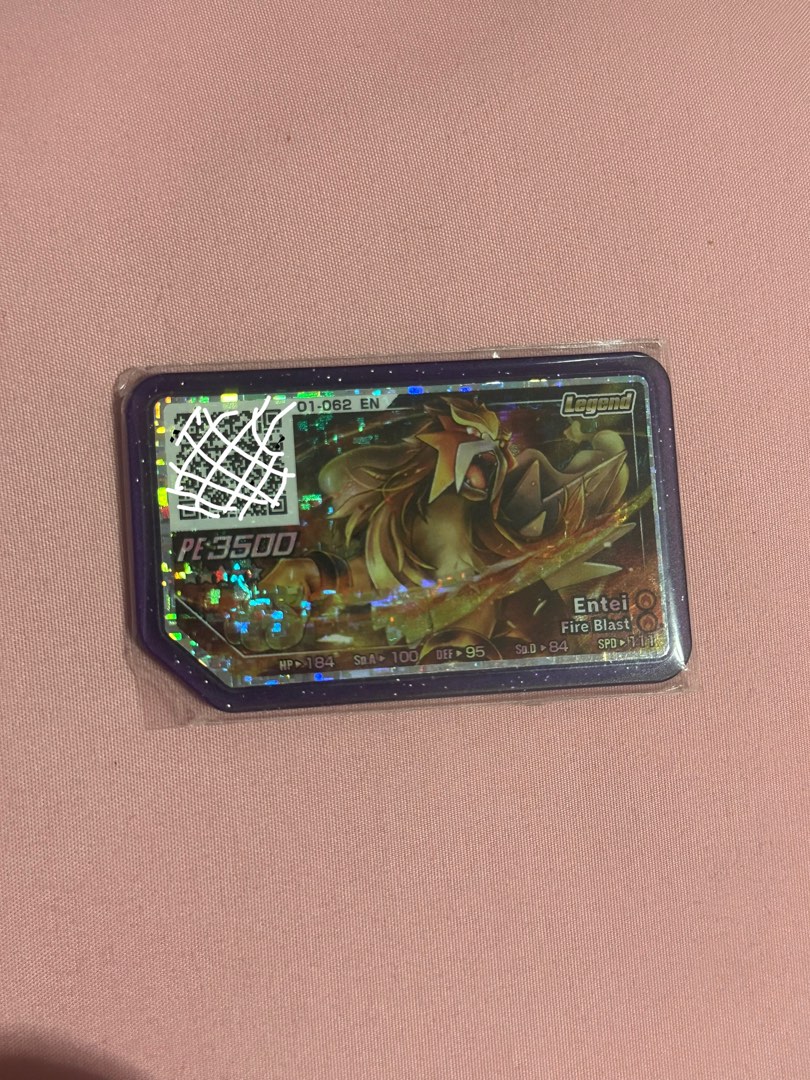 Pokémon Gaole 5 star Entei, Hobbies & Toys, Toys & Games on Carousell