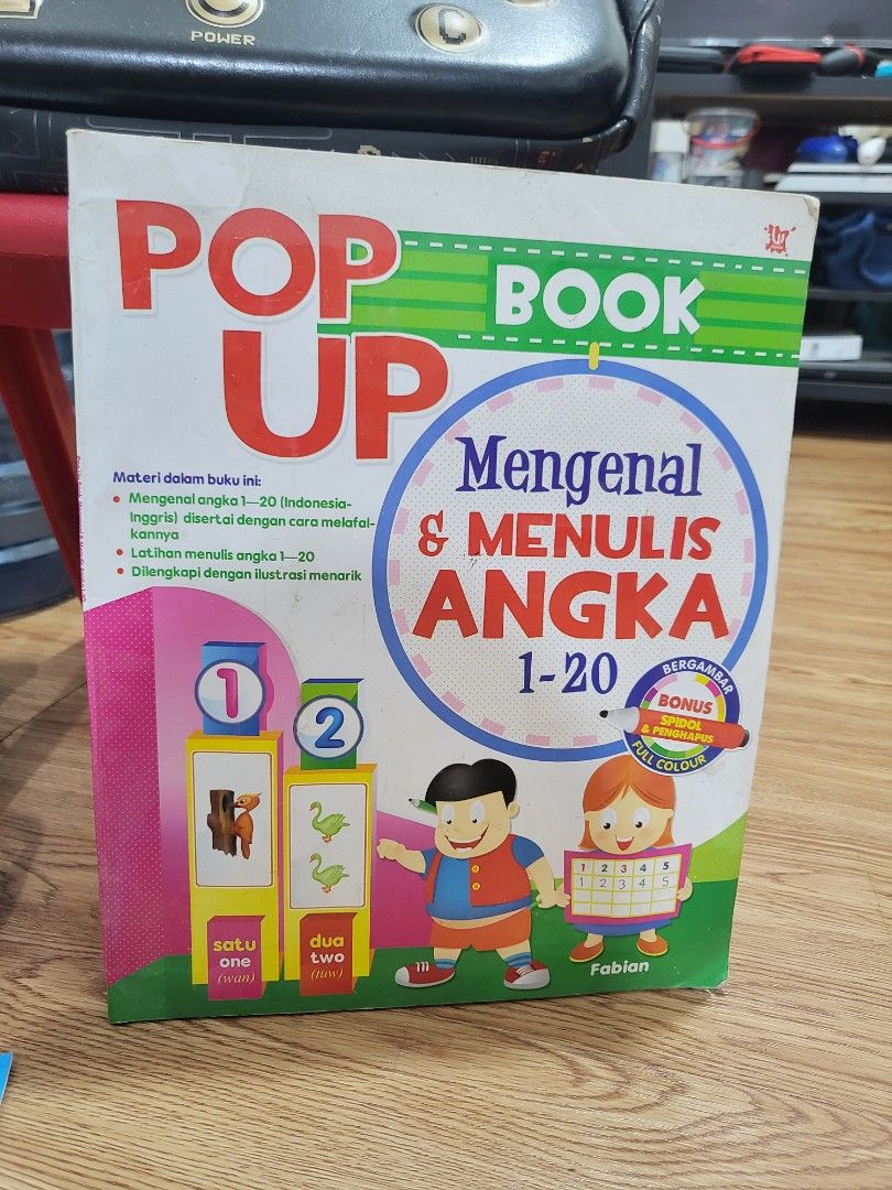 Pop Up Book 2 Seri Angka Dan Huruf On Carousell