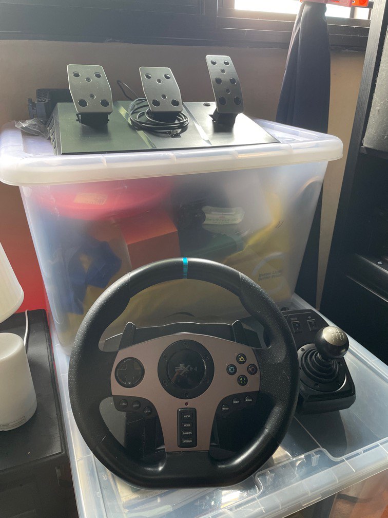 PXN V9 universal USB CAR SIM Gaming steering wheel for PC, PS4, Video ...