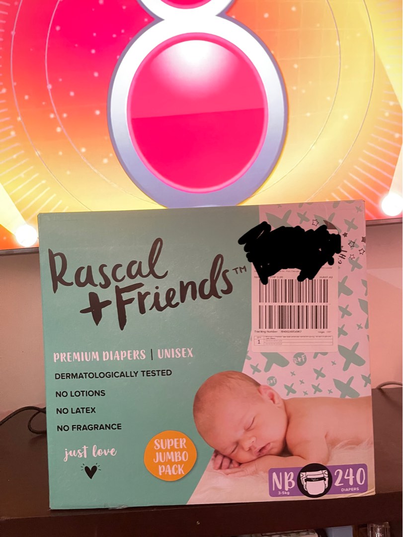 Rascal + Friends Newborn diaper- 240 pcs, Babies & Kids, Bathing ...