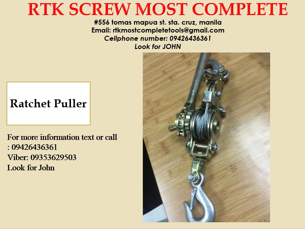 Ratchet Puller 2 Tons on Carousell