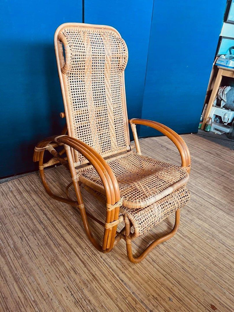 Rattan Reclining chairJapan surplus, Furniture & Home Living, Furniture ...