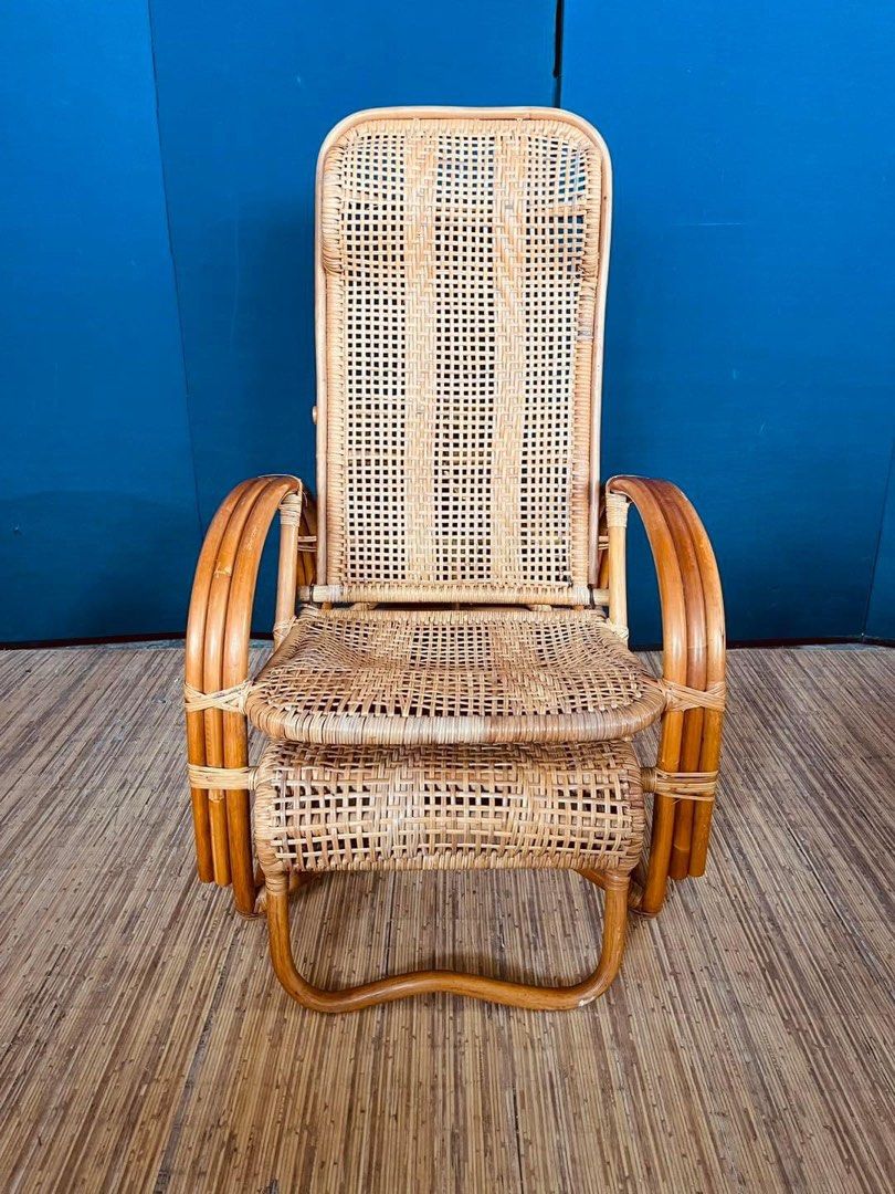 Rattan Reclining chairJapan surplus, Furniture & Home Living, Furniture ...