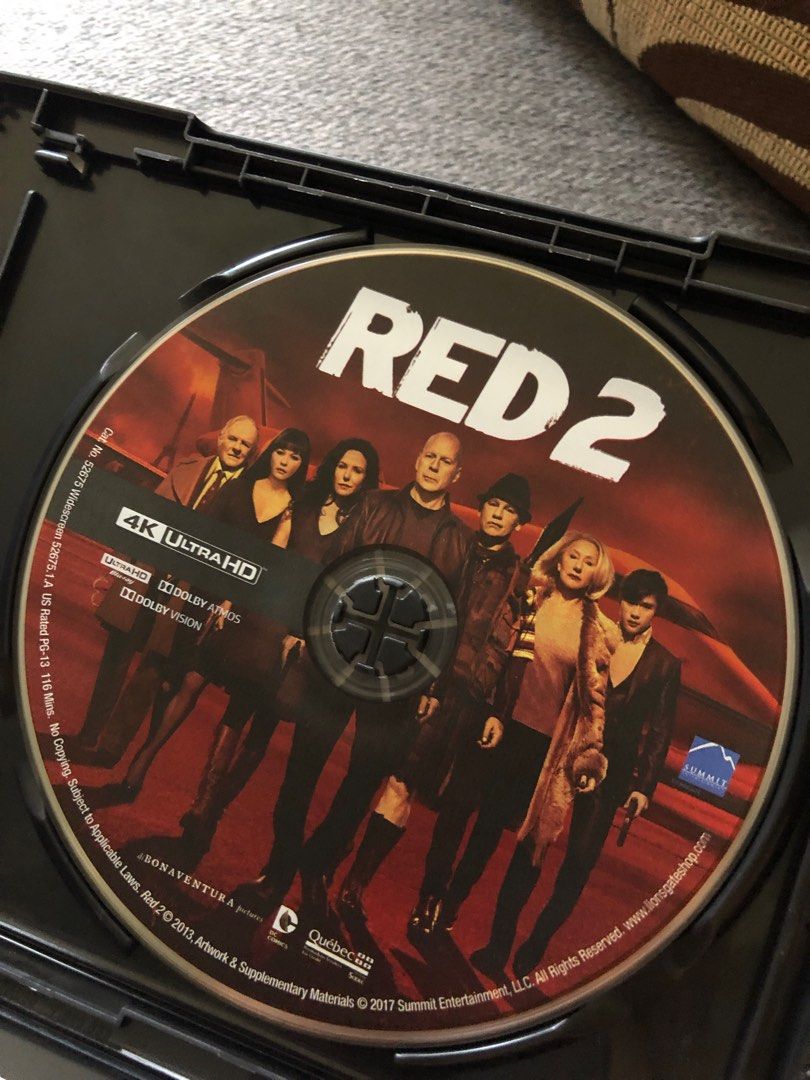 RED 2 4K UHD BLU RAY WITH SLIPCASE, Hobbies & Toys, Music & Media, CDs ...