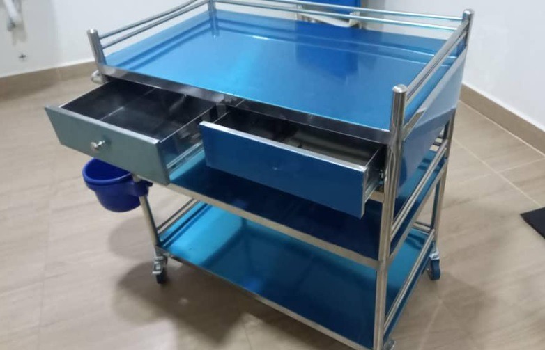 REJECT FAULTY ITEM BESI BENGKOK 80x48x86cm 3 Tier Stainless Steel ...