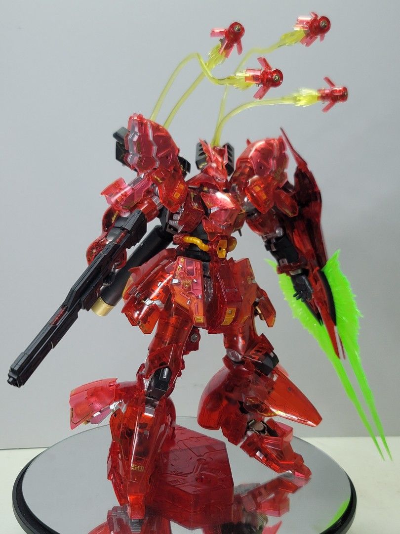 rg sazabi 沙煞比 clear color gundam bandai 齊件 有說明書 已砌 完成品 gundam 高達 高達模型 ...