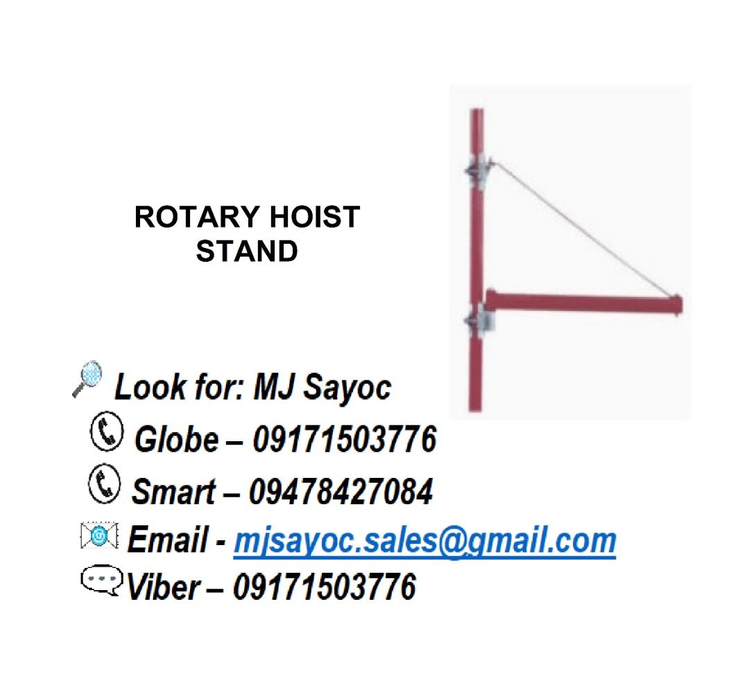 ROTARY HOIST STAND, Commercial & Industrial, Construction Tools ...
