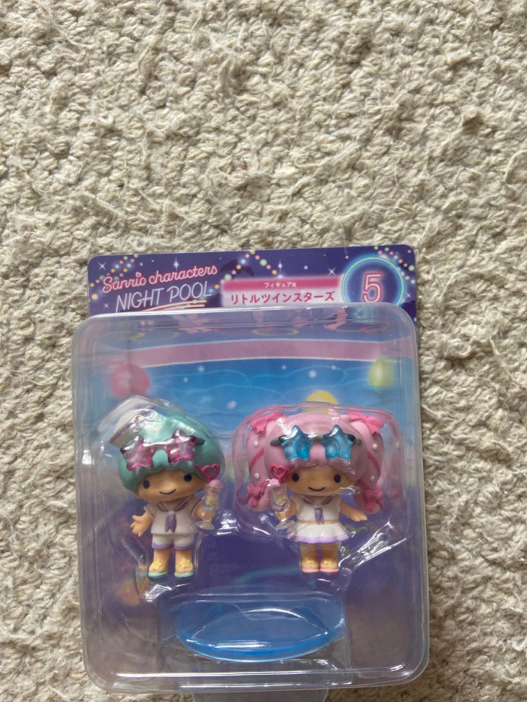 Sanrio night pool Kuji number 5 prize little twin star figure, Hobbies ...