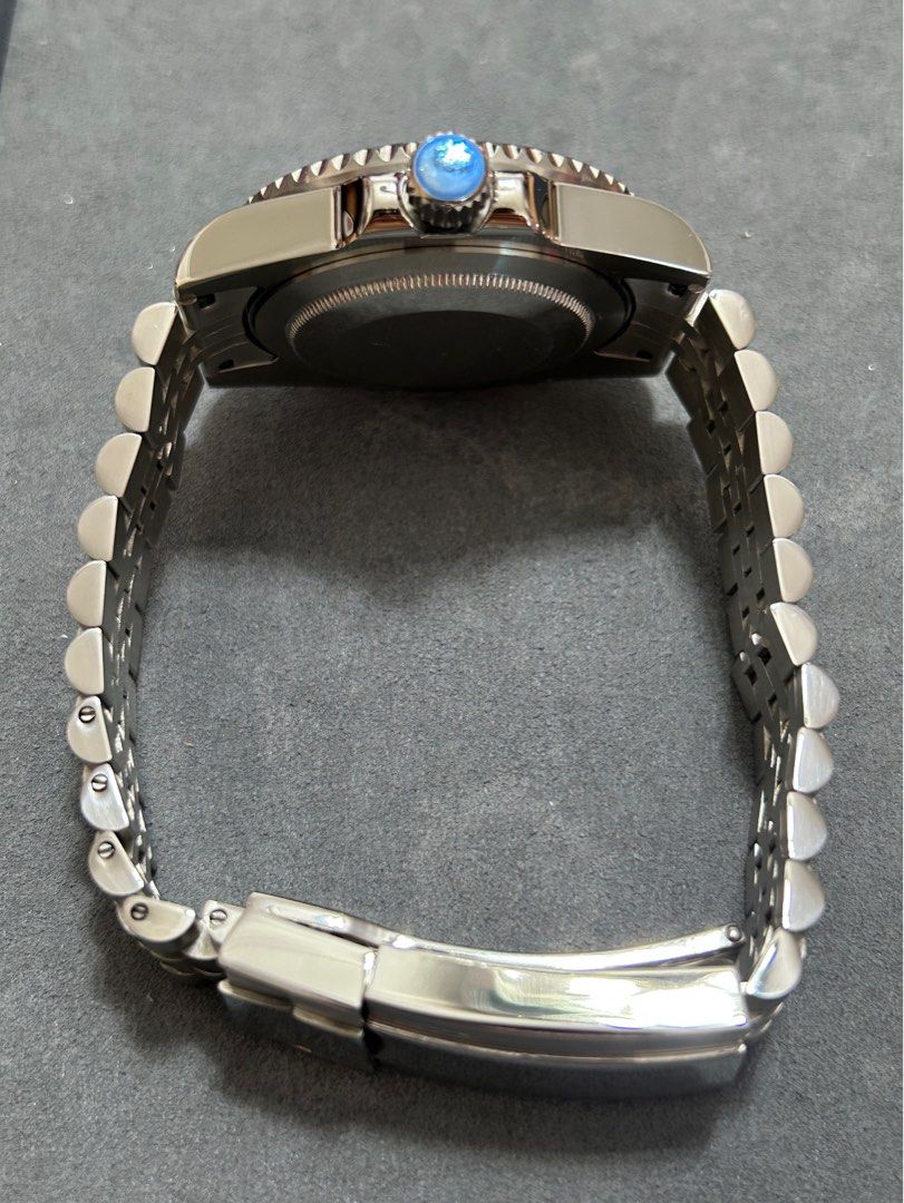 Seiko GMT mod rolex Batgirl 41mm casing, Men's Fashion, Watches ...