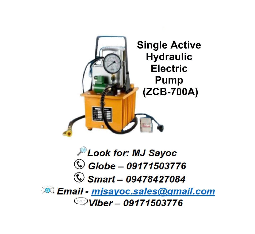 Single Active Hydraulic Electric Pump (ZCB-700A) on Carousell