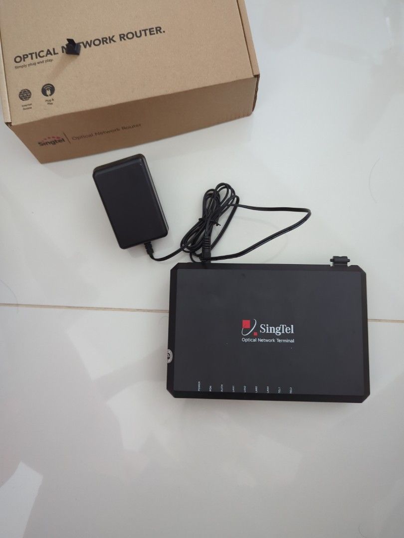 Singtel optical network router, Computers & Tech, Parts & Accessories ...
