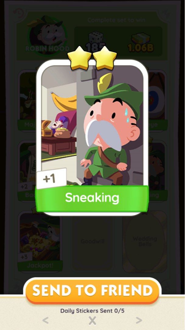 Sneaking- monopoly go, Hobbies & Toys, Toys & Games on Carousell