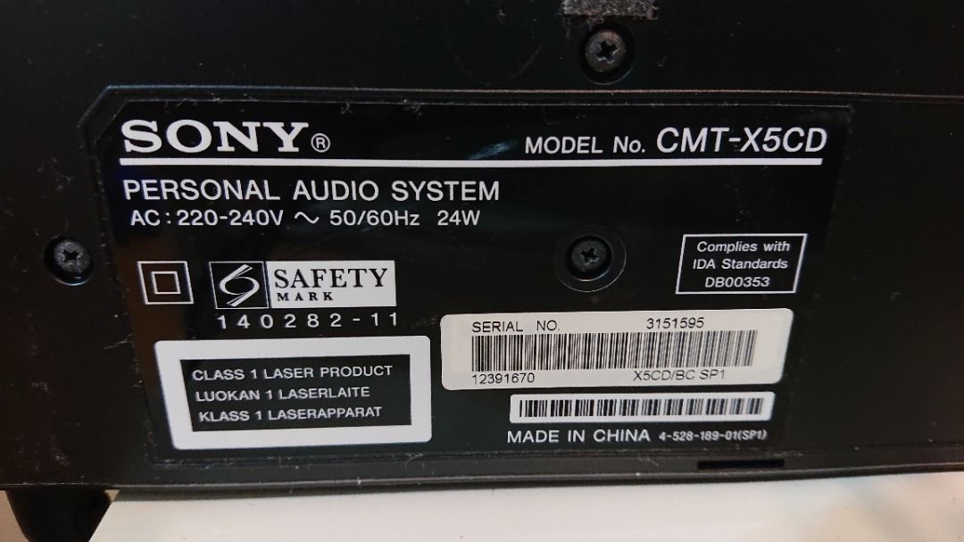 SONY CMT-X5CD 配備藍牙技術的Hi-Fi音響系統, 音響器材, 音樂播放裝置 MP3及CD Player - Carousell