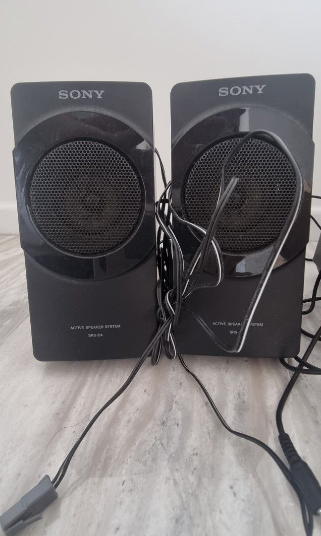 Sony computer speaker + woofer. Model SRS-D4, Audio, Soundbars ...