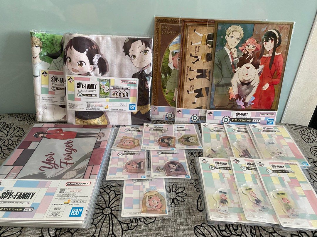 Spy x family ichiban kuji you made my day prize CDFGH, Hobbies & Toys ...