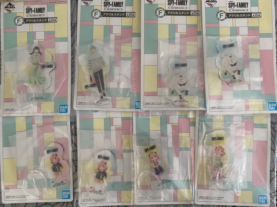Spy x family ichiban kuji you made my day prize CDFGH, Hobbies & Toys ...