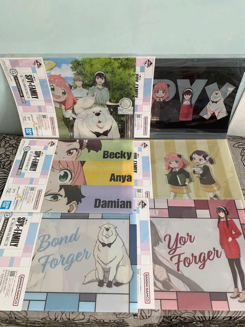 Spy x family ichiban kuji you made my day prize CDFGH, Hobbies & Toys ...