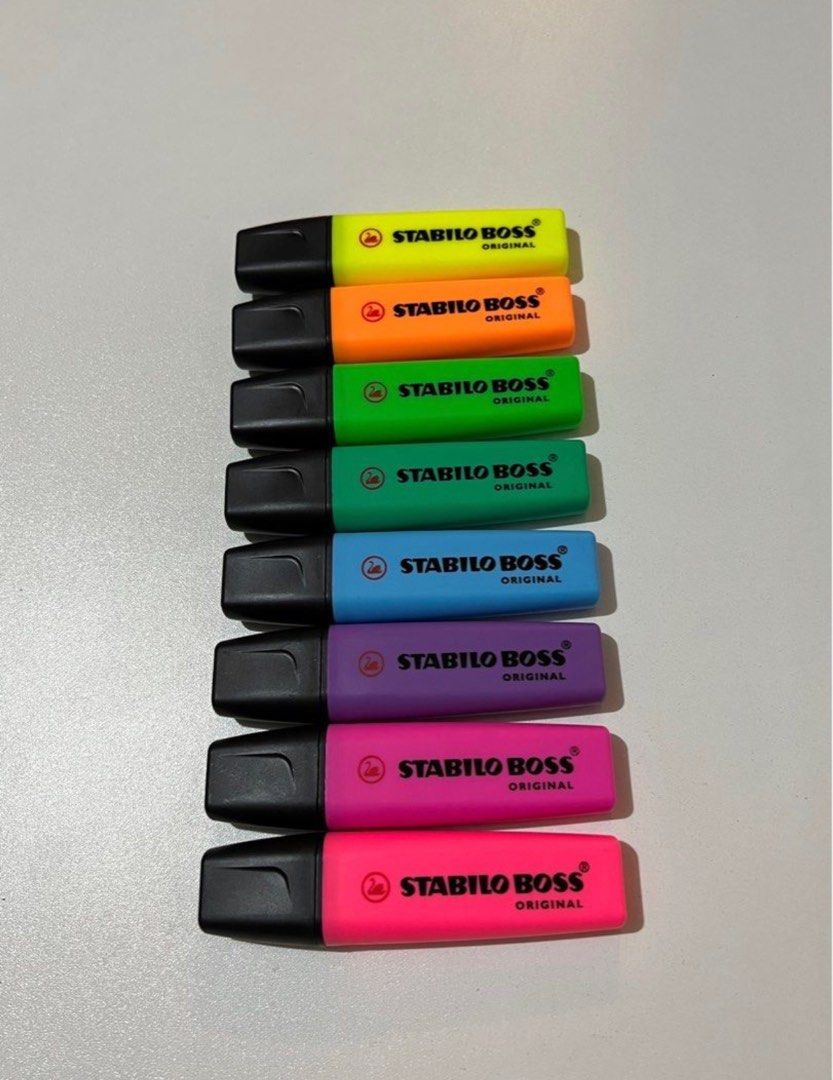 Stabilo Boss Set 8 Warna Neon Fluorescent Original, Buku & Alat Tulis ...