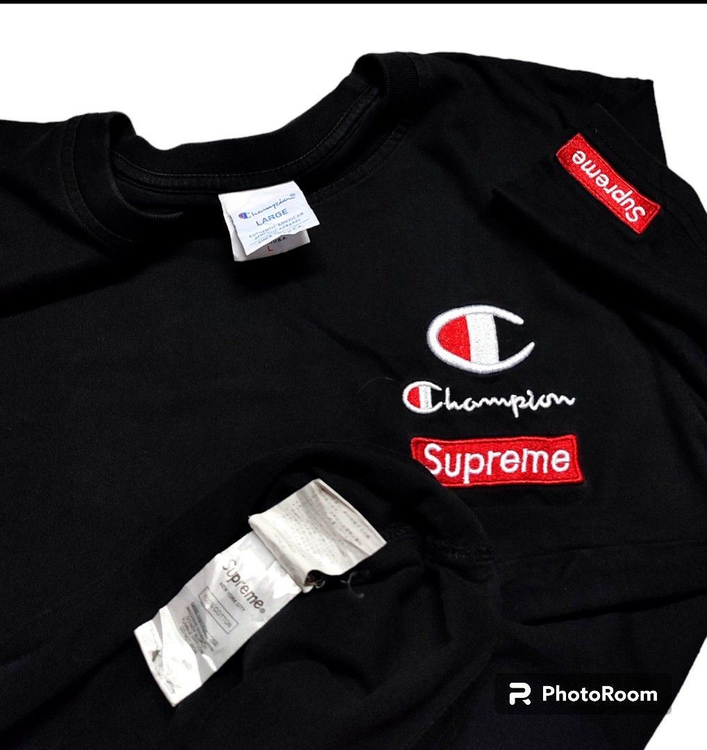 Supreme collab Champion, Men's Fashion, Tops & Sets, Tshirts & Polo ...