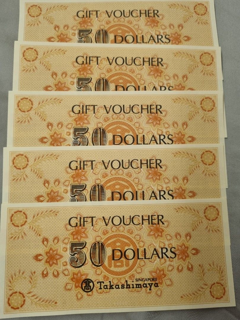 Takashimaya Vouchers, Tickets & Vouchers, Vouchers on Carousell