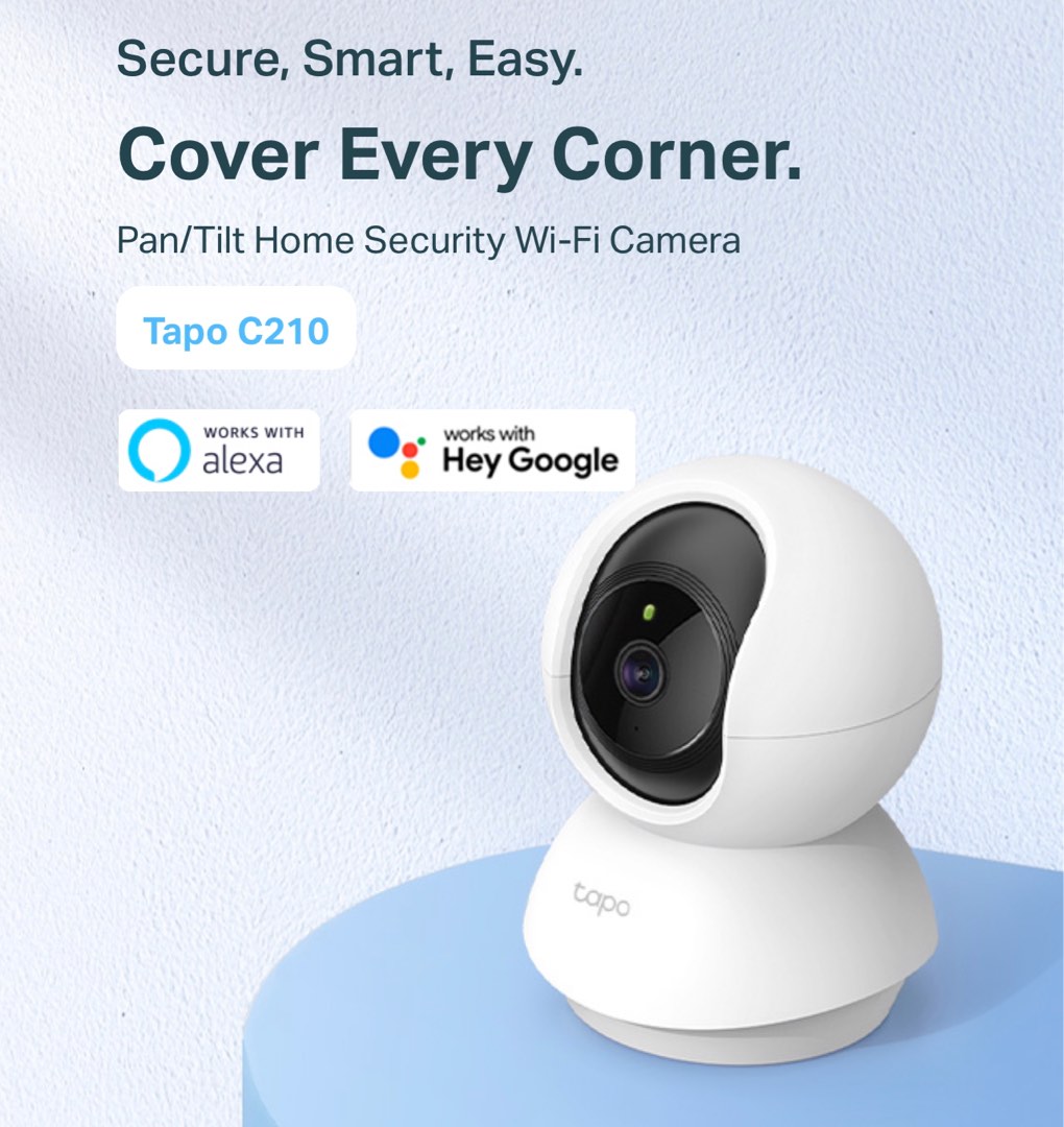 Tapo C210 Pan/ Tilt Home Security Wi-Fi Camera/ Baby Monitor, Furniture ...
