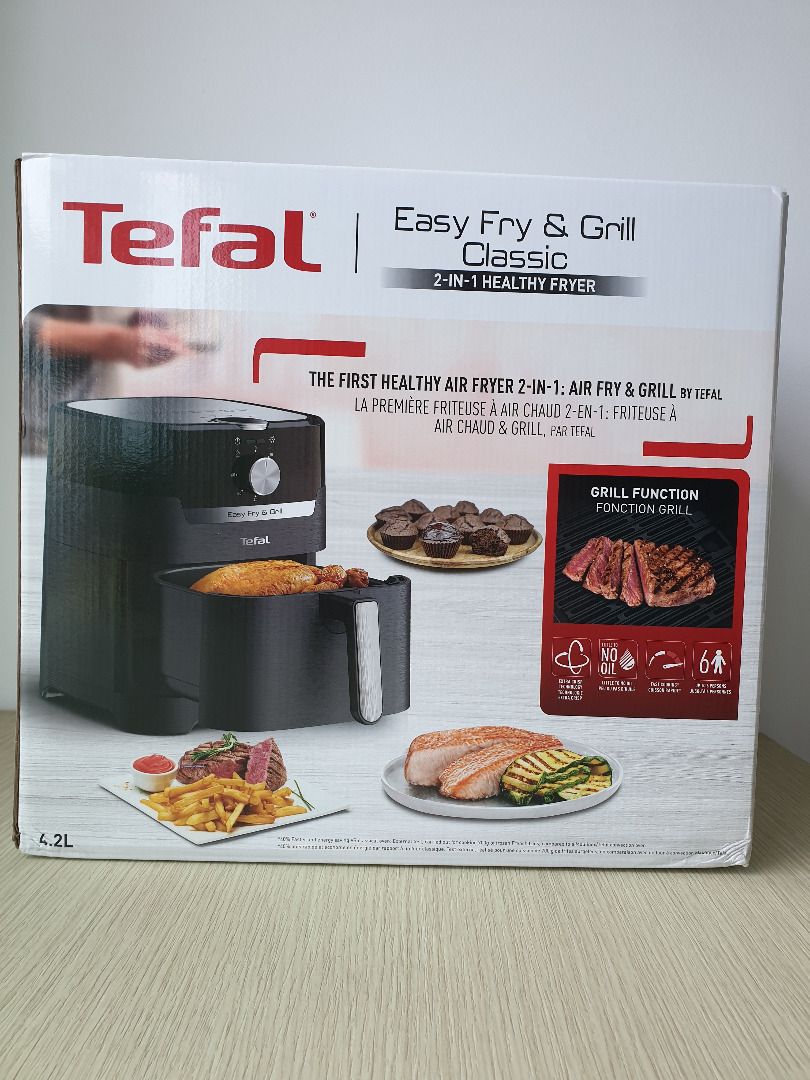 Tefal Easy Fry & Grill Classic Healthy Air Fryer 4.2L 2-in-1 EY5018, TV & Home Appliances ...