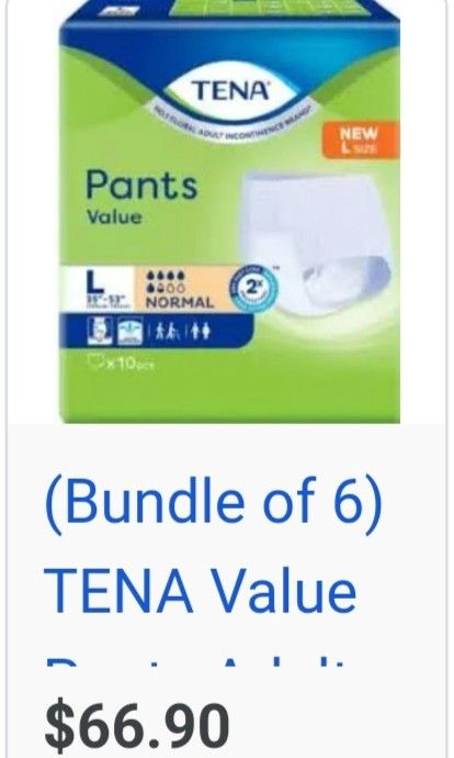 Tena Pants Diaper (L size), Health & Nutrition, Medical Supplies ...
