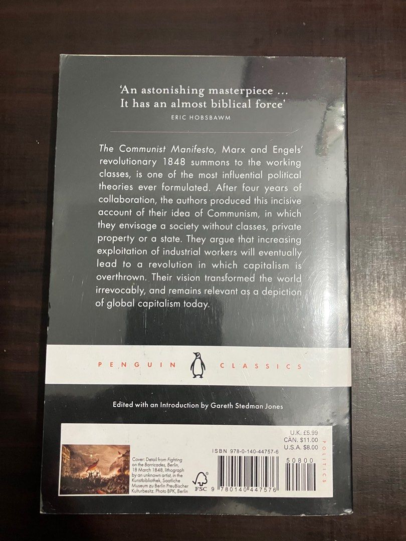 The Communist Manifesto - Penguin Classic on Carousell
