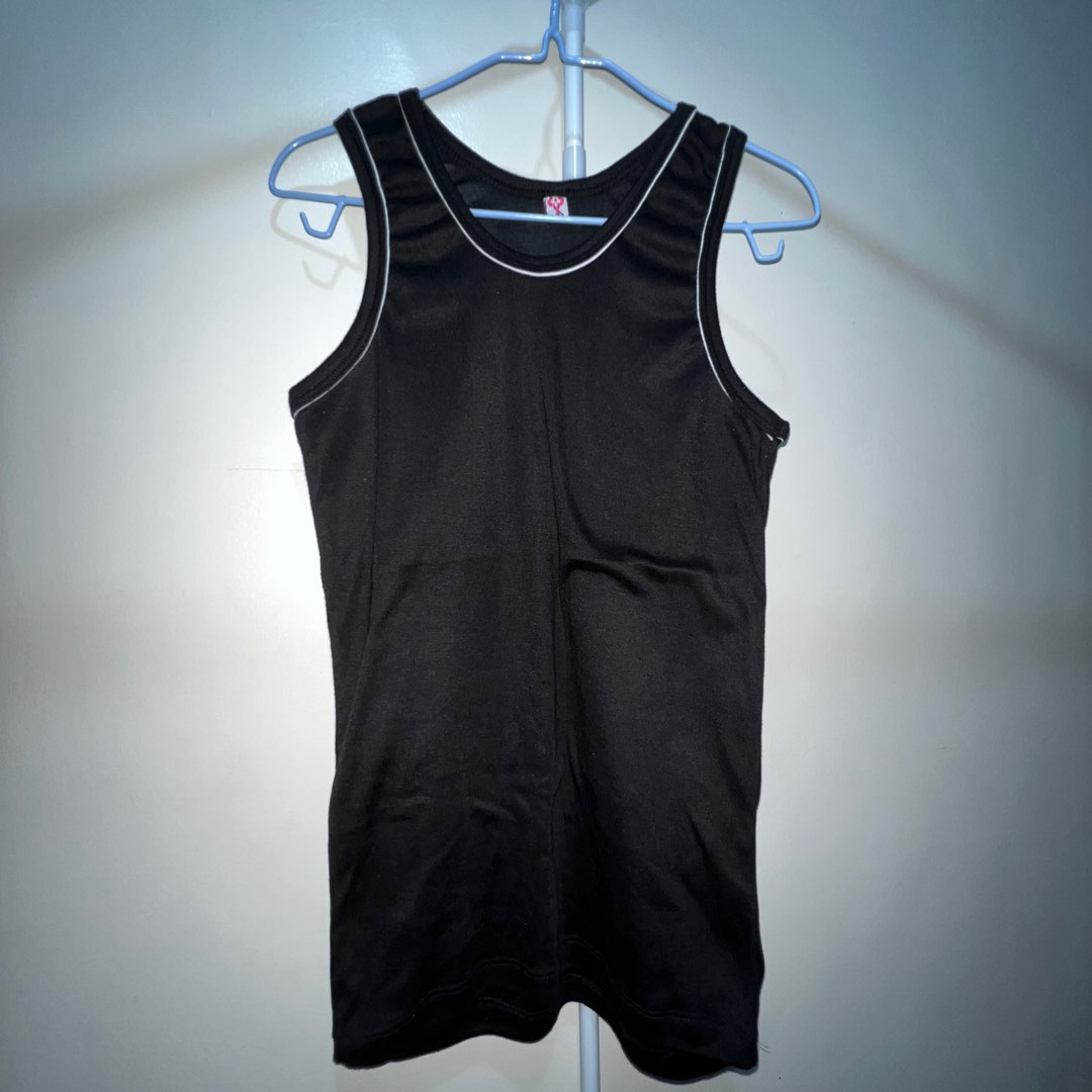 Three (as set for 100 only) Plain Piping Sando Tank top, Men's Fashion ...