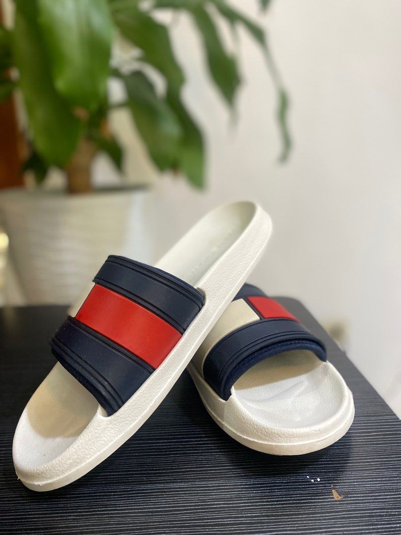 Tommy Jeans Splash White Pool Sliders Size 37/38 on Carousell