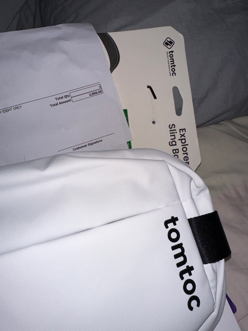 Tomtoc EDC Sling Bag (White), Mobile Phones & Gadgets, Mobile & Gadget Accessories, Cases ...