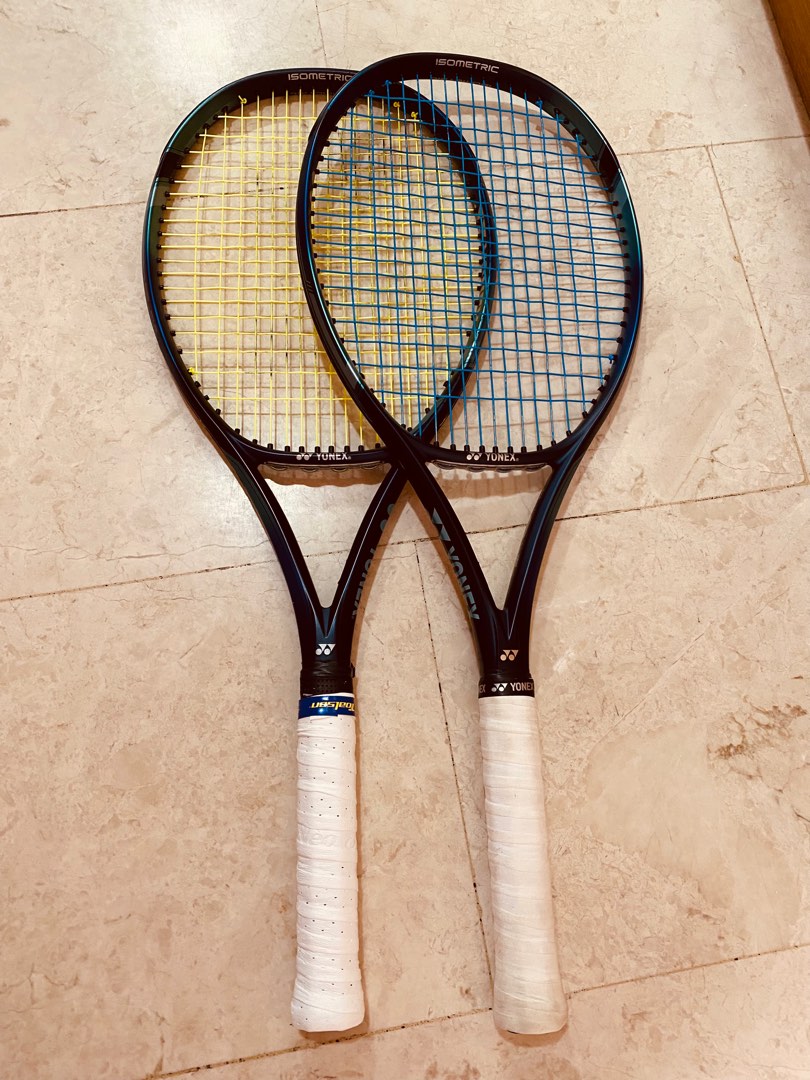 Yonex Ezone 97 Tennis Racquet (Pair) L2 Grip, Sports Equipment, Sports ...