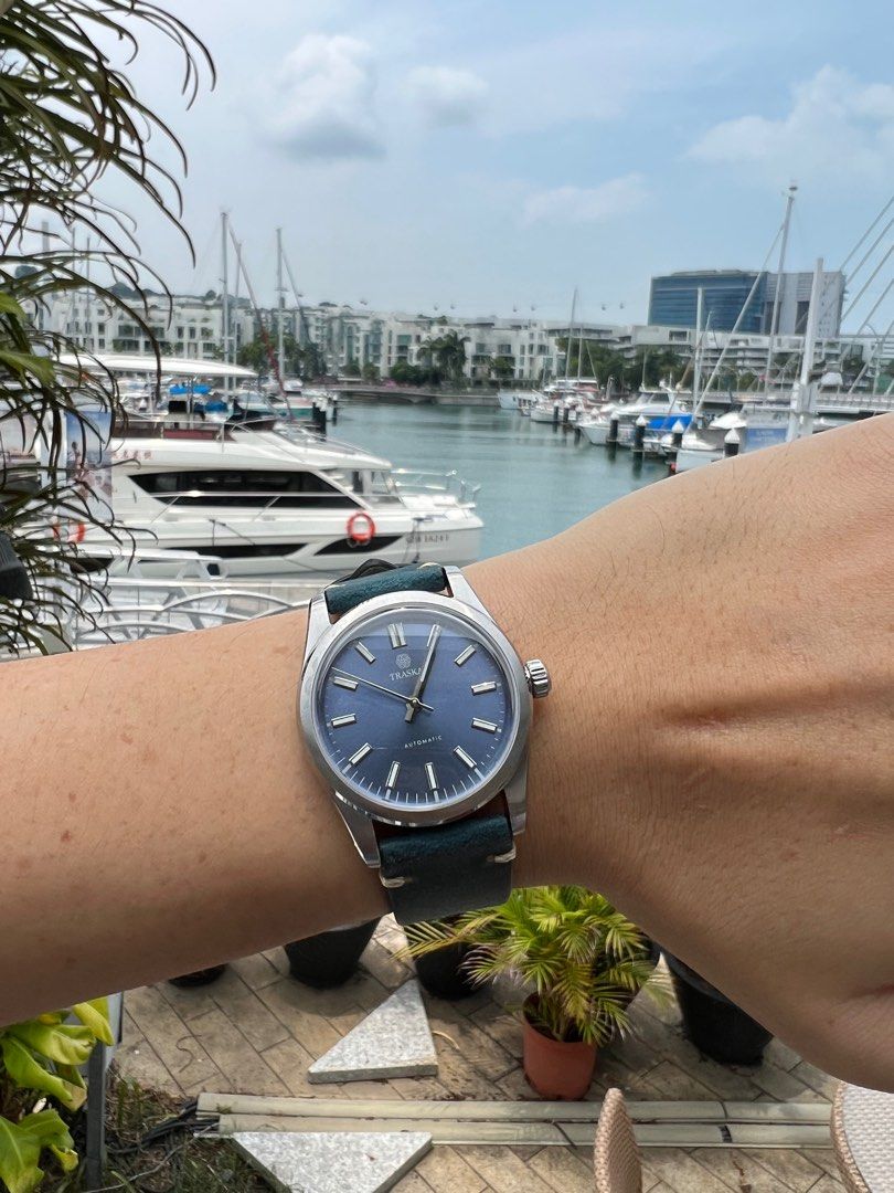 Traska Commuter Aegean Blue, Luxury, Watches on Carousell