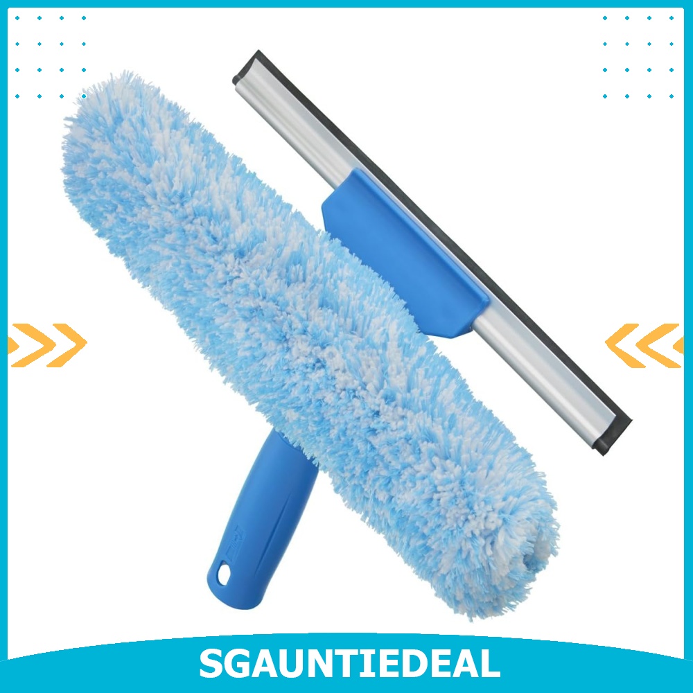 Unger Professional 10" Window Cleaning Tool: 2-in-1 Microfiber Scrubber ...