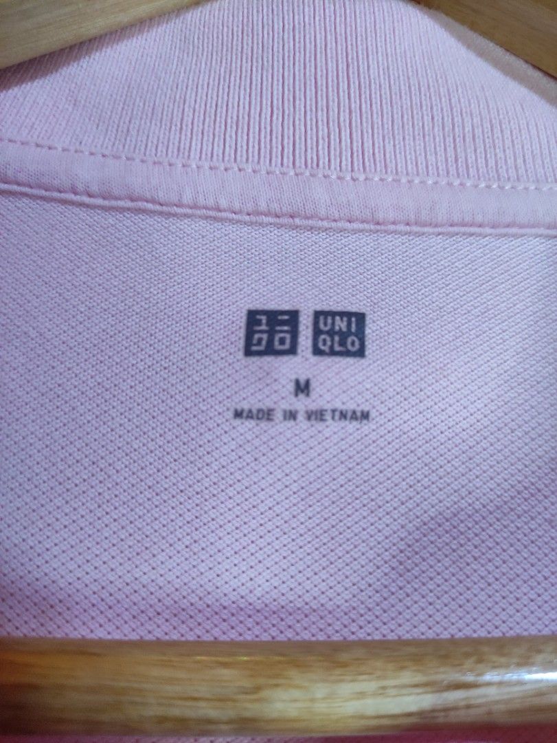 Uniqlo pink polo shirt, Women's Fashion, Tops, Shirts on Carousell