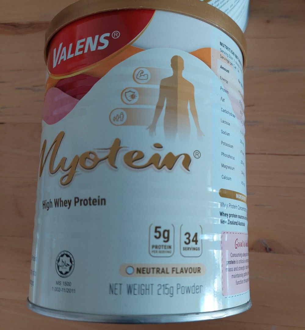 Valens Myotein Whey Protein (3 cans), Health & Nutrition, Health ...