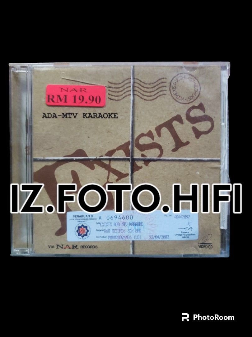 VCD 2001 / FIRST PRESSING original - EXISTS _ ADA MTV KARAOKE / VCD, Hobbies & Toys, Music ...